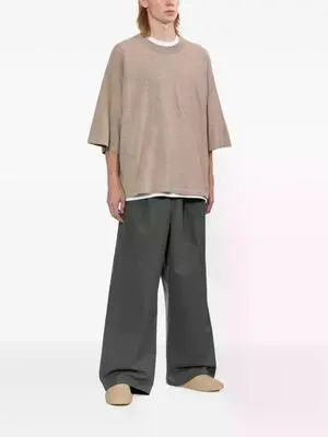 ESSENTIALS Drawstring Wide-leg Trousers