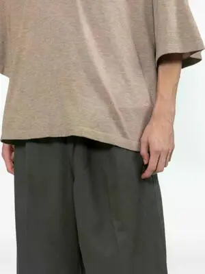ESSENTIALS Drawstring Wide-leg Trousers