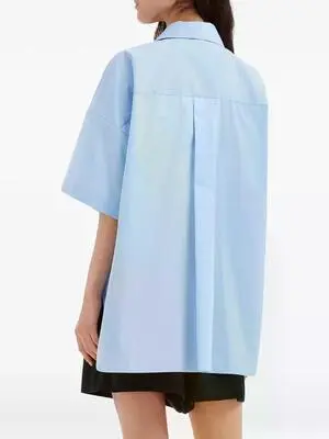 ENFOLD Short-sleeved Box-pleat Shirt