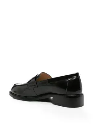 Furla College Logo-plaque Leather Loafers