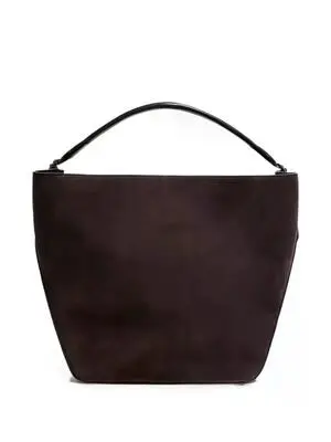 Moncler Carlo Suede Shoulder Bag
