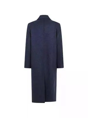 Harris Wharf London Double-breasted Coat - Blue