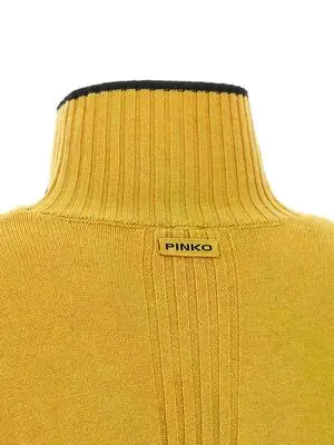 Pinko Ribbed-knit Roll-neck Sweater