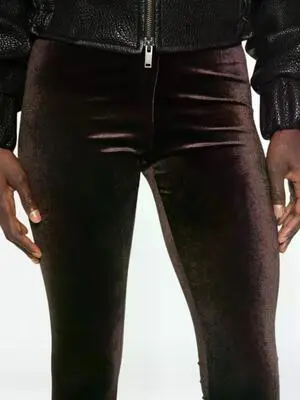 Andamane Velvet Cropped Trousers