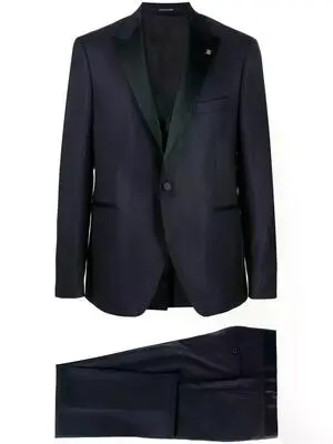 Tagliatore Three-piece Tailored Suit - Blue