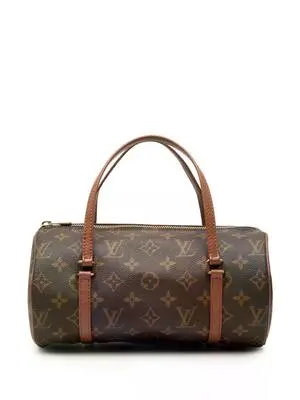 LOUIS VUITTON 1991 Monogram Papillon 26 Handbag - Brown