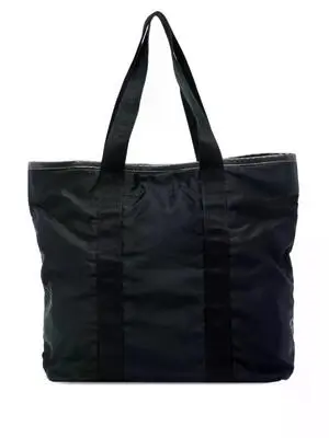 Prada 2013-2026 Saffiano Trimmed Tessuto Tote Bag - Black
