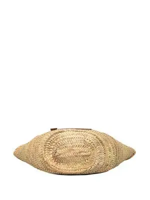 Loewe 2020 Medium Raffia Anagram Basket Tote Bag
