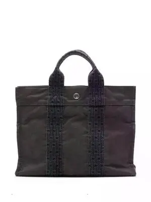 Hermès 20th Century Canvas Herline Pm Tote Bag - Grey