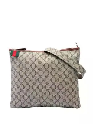 Gucci 2016-2026 Gg Supreme Web Crossbody Bag - Neutrals