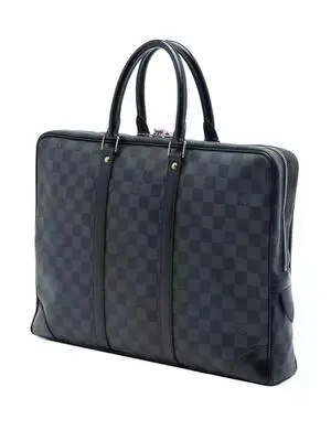 LOUIS VUITTON 2017 Damier Graphite Porte Documents Voyage Pm Business Bag