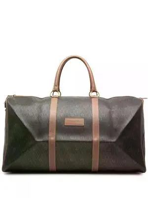 Dior 20th Century Honeycomb Coated Canvas Travel Bag - Black