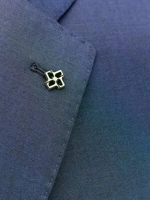 Tagliatore Brooch-detail Wool Suit