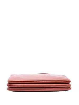 Celine Lambskin Trio Crossbody Bag - Red