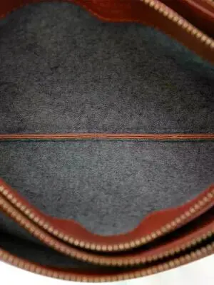Celine Lambskin Trio Crossbody Bag - Red