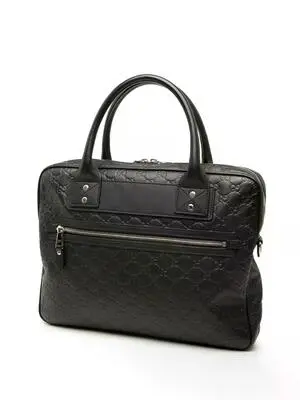 Gucci Embossed Leather Business Bag