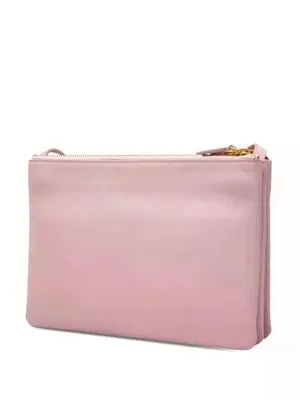 Celine Large Lambskin Trio Crossbody Bag - Pink