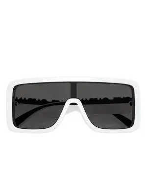 Dolce & Gabbana Square Frame Logo Detail Sunglasses