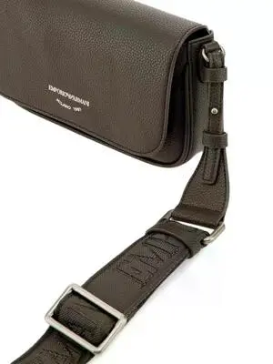 Emporio Armani Logo-print Crossbody Bag - Brown