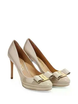 FERRAGAMO Vara Bow Patent Leather Pumps