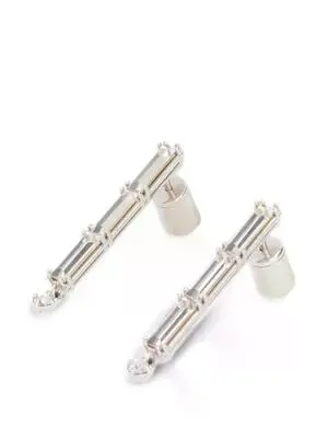 JIL SANDER Crystal-embellished Handcrafted Earrings