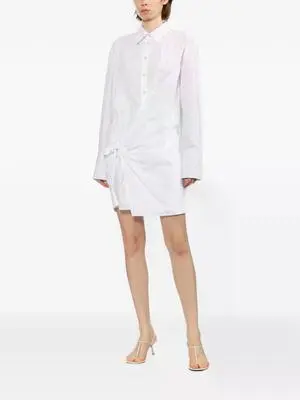 Helmut Lang Knotted Shirt Dress