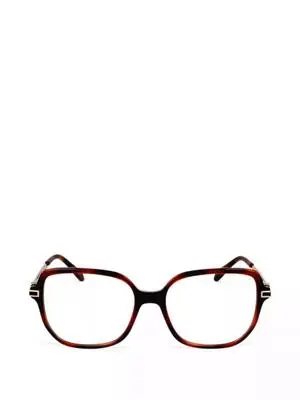 FERRAGAMO Tortoiseshell-effect Gancini Glasses - Brown