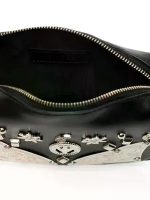 Toga Stud-embellished Leather Wallet