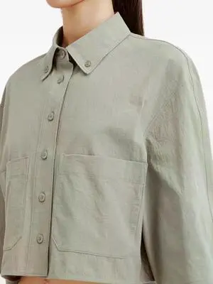 LOW CLASSIC Cropped Button-down Shirt