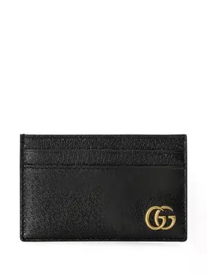 Gucci Marmont Double G Card Case - Black