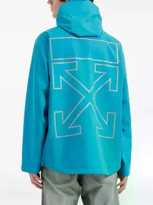 Off-White Arrows-print Hooded Sports Jacket
