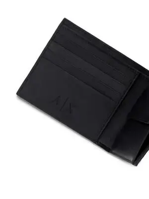 Armani Exchange Logo-embossed Bifold Wallet