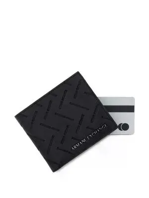 Armani Exchange Logo-embossed Bifold Wallet