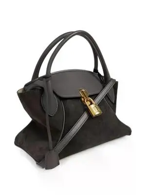 Balmain Small Pulse Day Suede Tote Bag