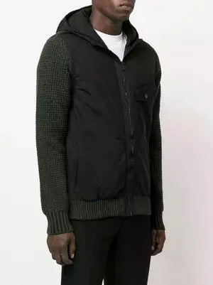 BOSS Hooded Contrast-panel Jacket
