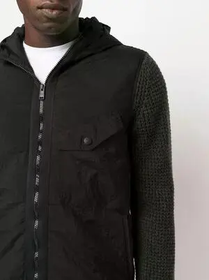 BOSS Hooded Contrast-panel Jacket