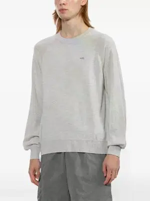 A.p.c. Logo-print Raglan-sleeve Sweater