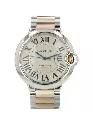 Cartier Ballon Bleu Two Tone Automatic Watch - Silver