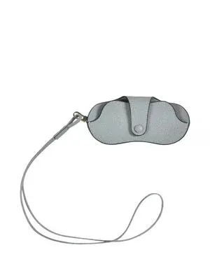 VALEXTRA Leather Strap Eyewear Case Travel Accessory