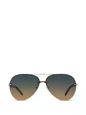 Mcm Rimless Pilot Frame Sunglasses - Silver