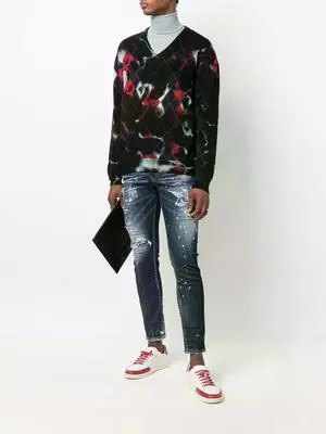 Dsquared2 Distressed Skinny Jeans - Blue