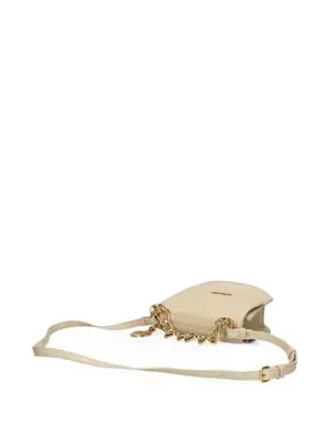 Moschino Chain-link Heart Charm Crossbody Bag