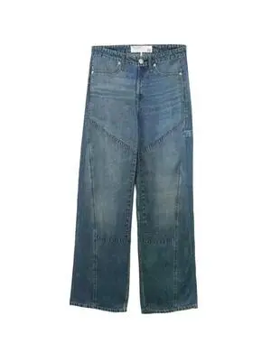 Rag & Bone Faded Whiskered Trousers - Blue
