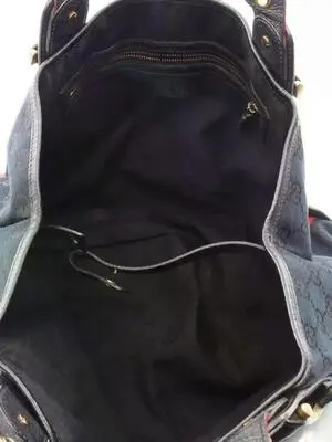 Gucci 2000s Horsebit Gg Canvas Tote Bag
