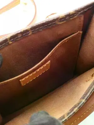 LOUIS VUITTON Monogram Petit Sac Plat Satchel