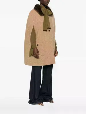 Valentino Garavani Sleeveless Tweed Cape