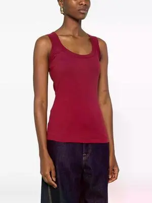 MARCCAIN Mon Cherry Ribbed Tank Top
