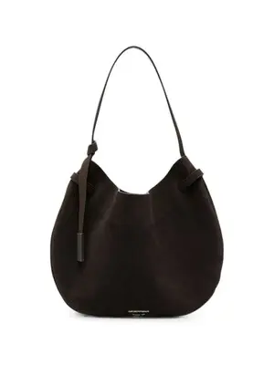 Emporio Armani Leather Hobo Bag - Brown