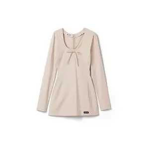 Miu Miu Stretch Poplin Mini-dress - Limestone