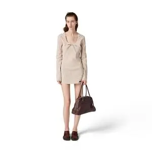 Miu Miu Stretch Poplin Mini-dress